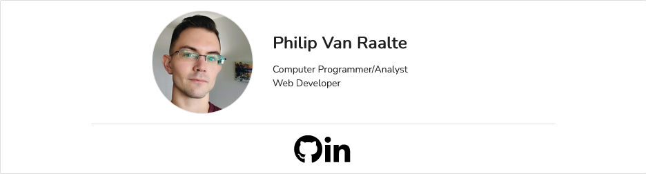 Philip Van Raalte - Full Stack Developer